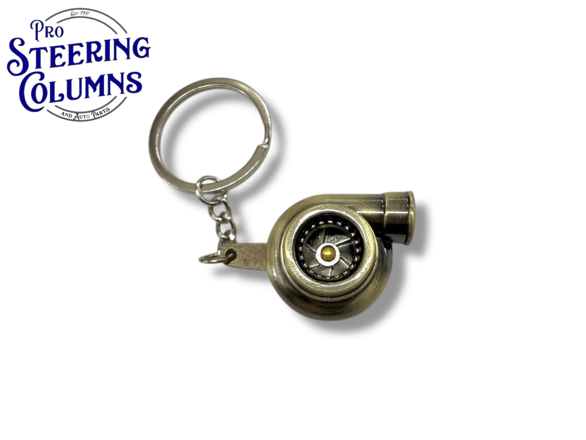 Turbo Key Chain - Brushed Gold