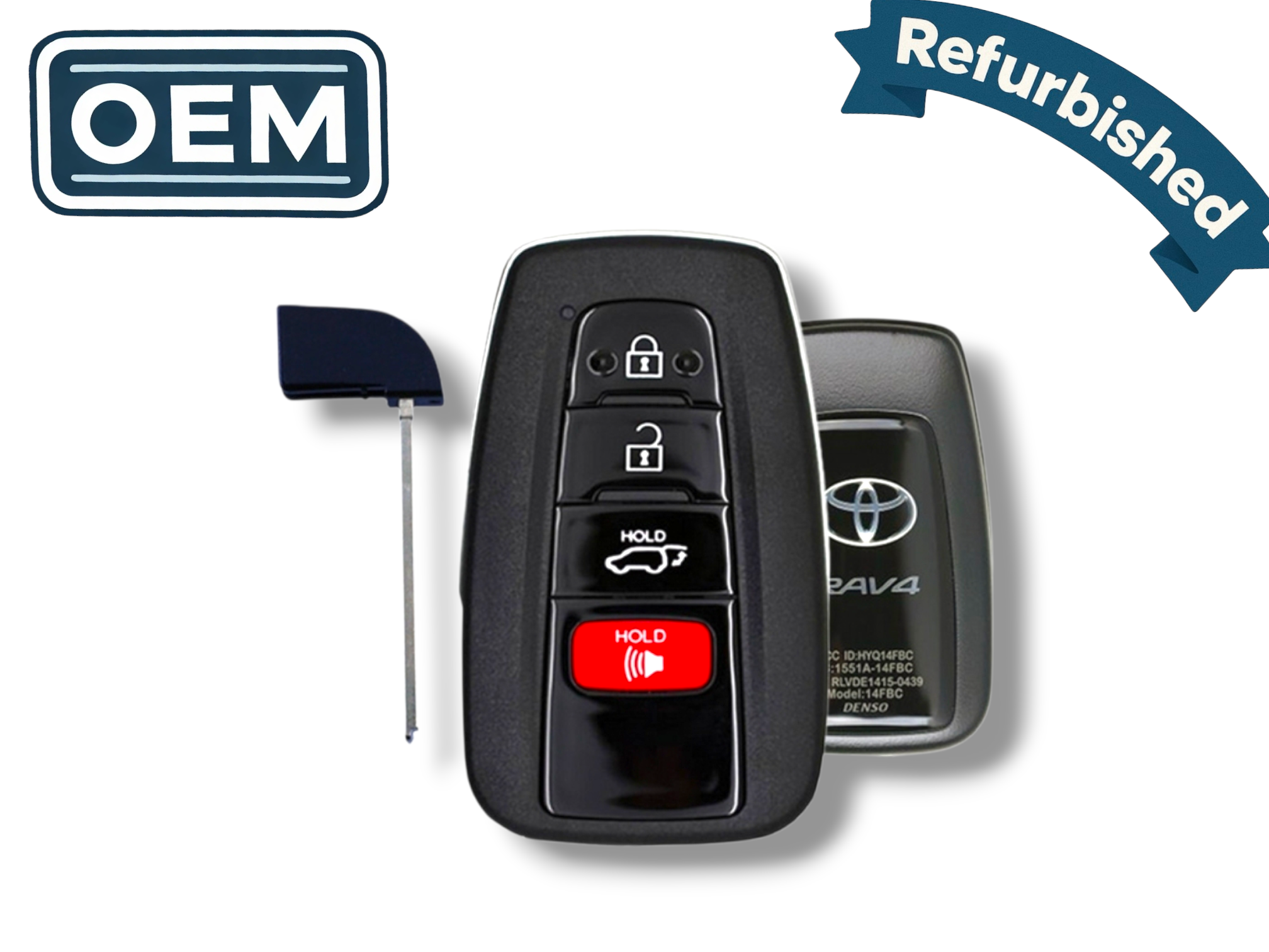 19-22 Toyota Rav4 Smart Key 4-Button PN: 8990H-0R030 / HYQ14FBC (OEM R